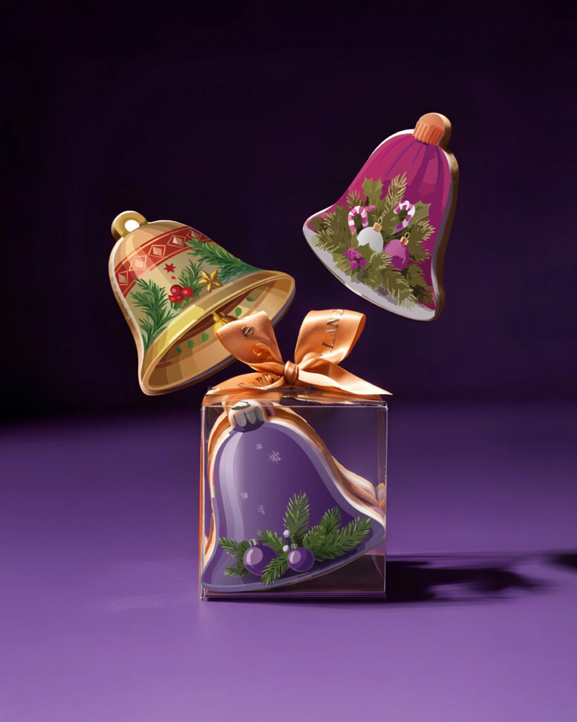 CHRISTMAS BELL LEMON SABLÉ COOKIES - Forrey & Galland Chocolatier